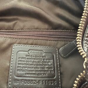 Coach | Bags | Coach Medium Size Chocolate Brown Textured Leather Coach ...